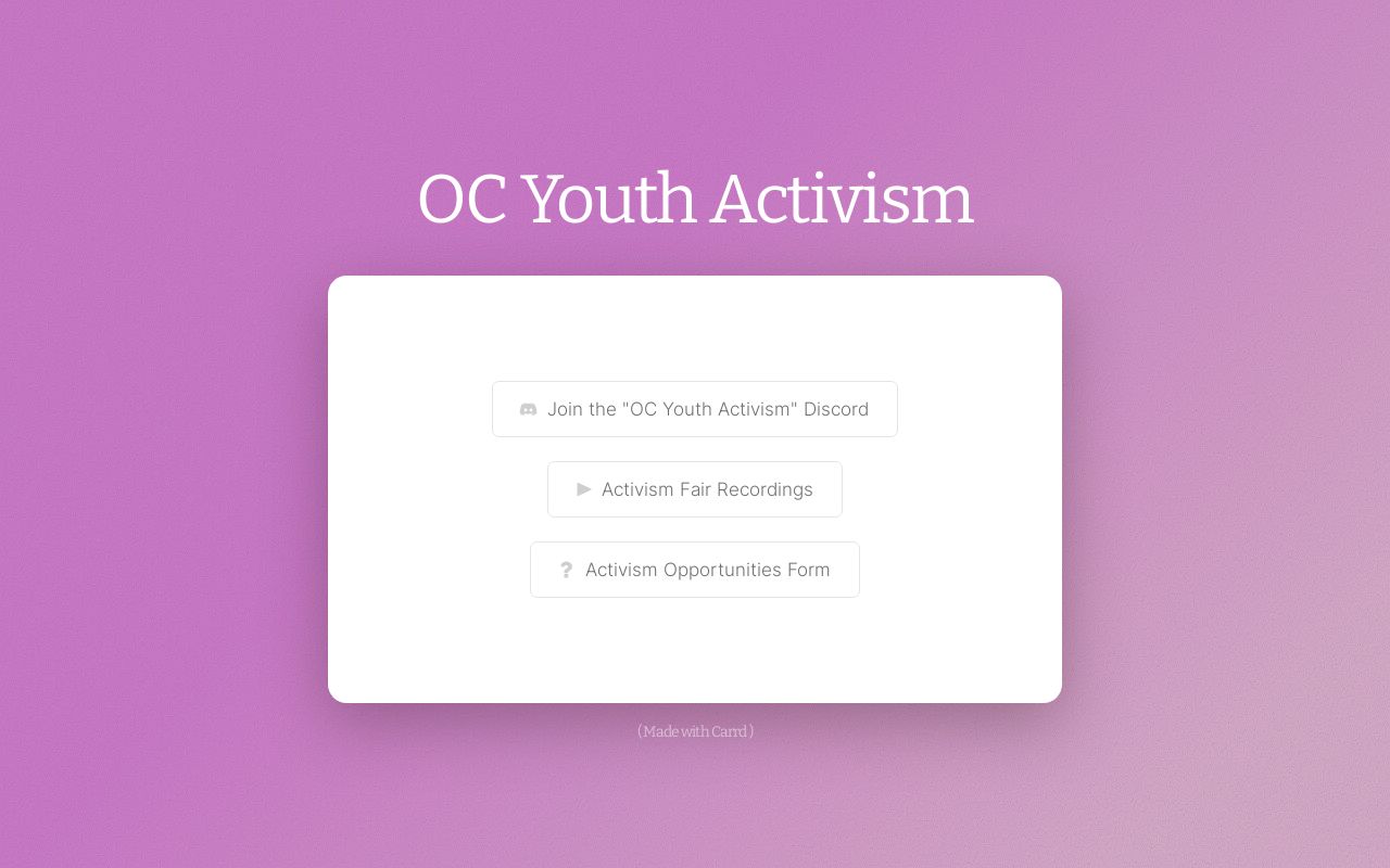 OC Youth Activism